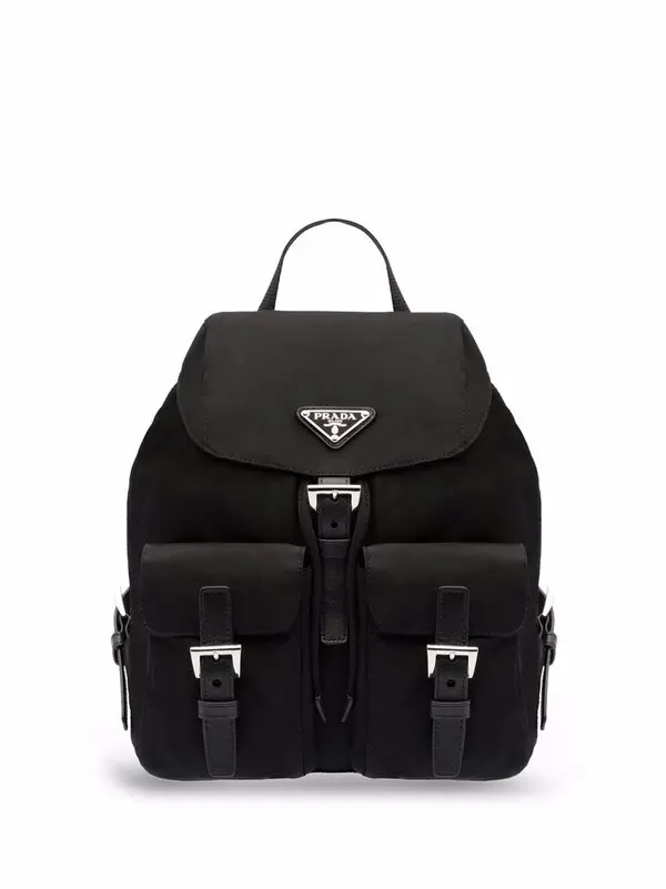 Prada Small Backpack In Re-nylon - Black