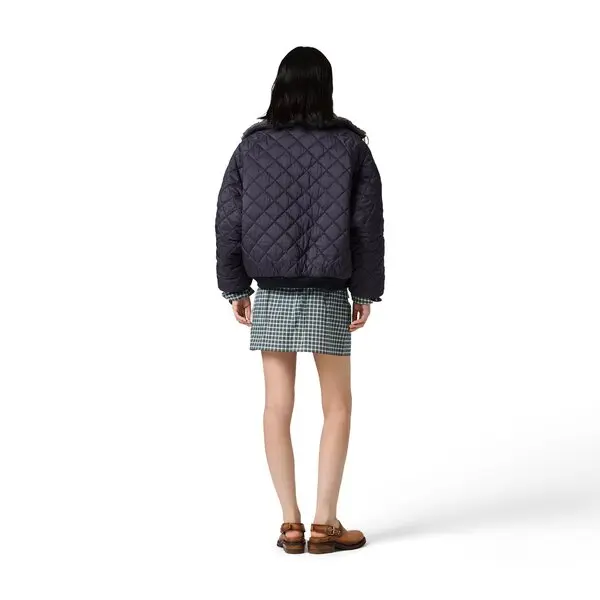 Miu Miu Technical Pongé Down Jacket