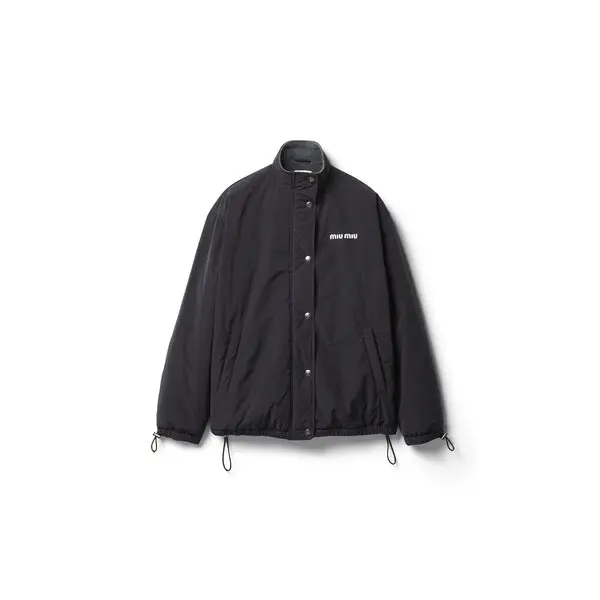 Miu Miu Pongé And Fleece Jacket