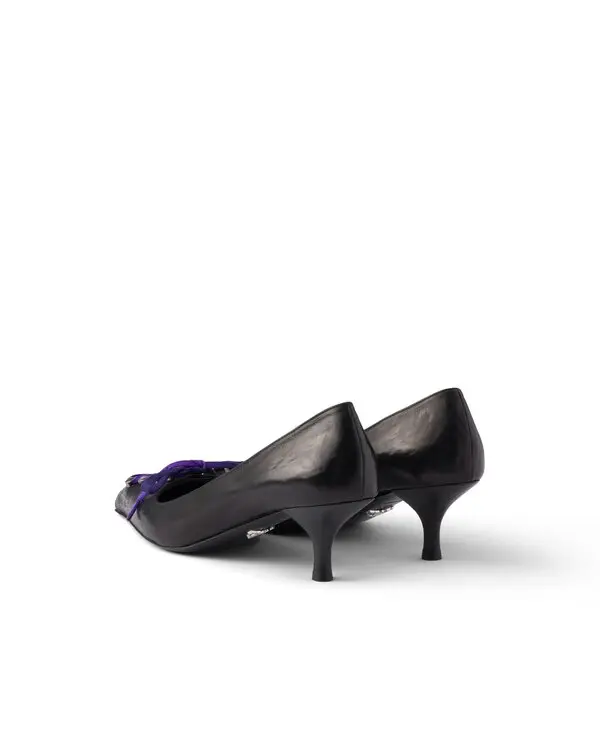 Prada Antiqued Leather Pumps