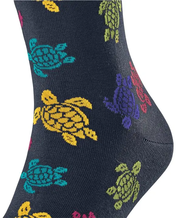Falke X Vilebrequin Turtle Motif Crew Socks