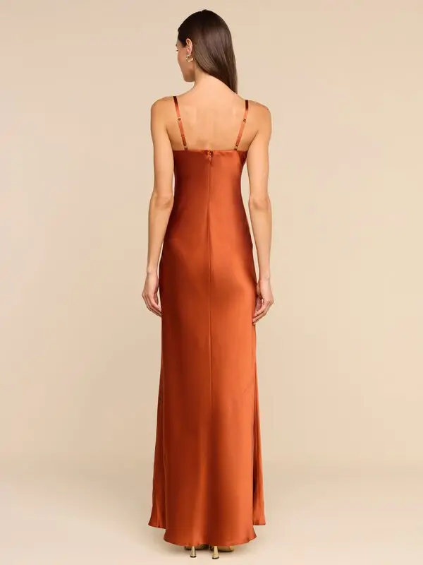 L'Agence Sayla Silk Gown - Sienna