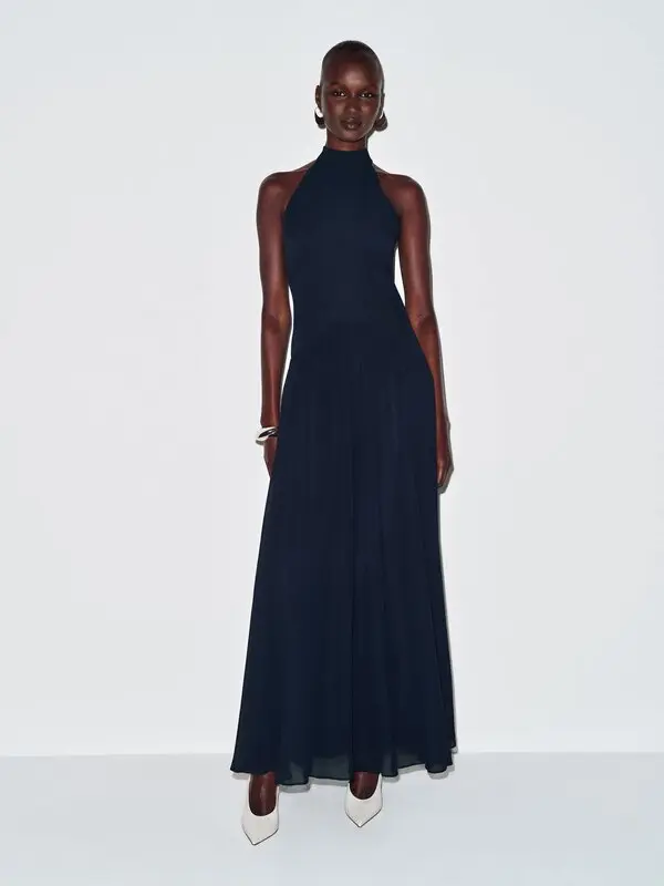 REFORMATION Fabienne Floral Print Maxi Dress - Blue