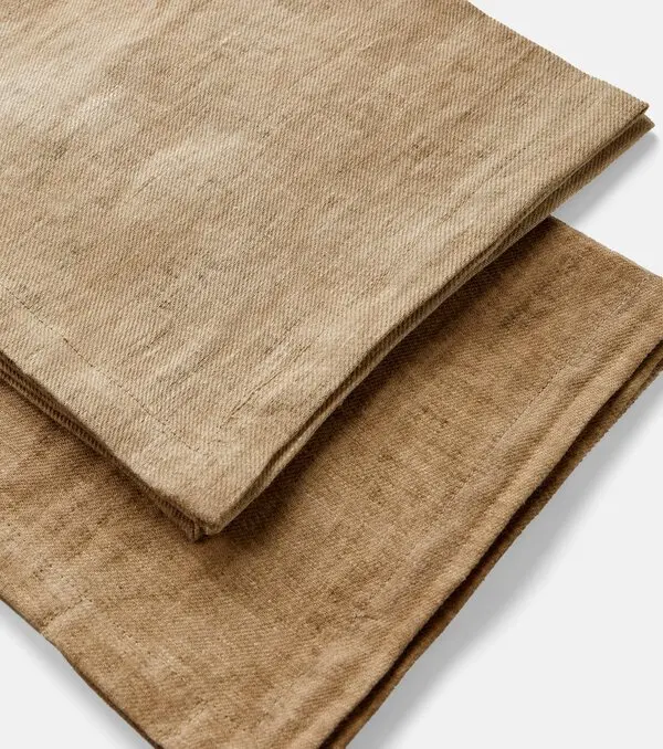 THE HOUSE OF LYRIA Alfeo Set Of 2 Linen Napkins