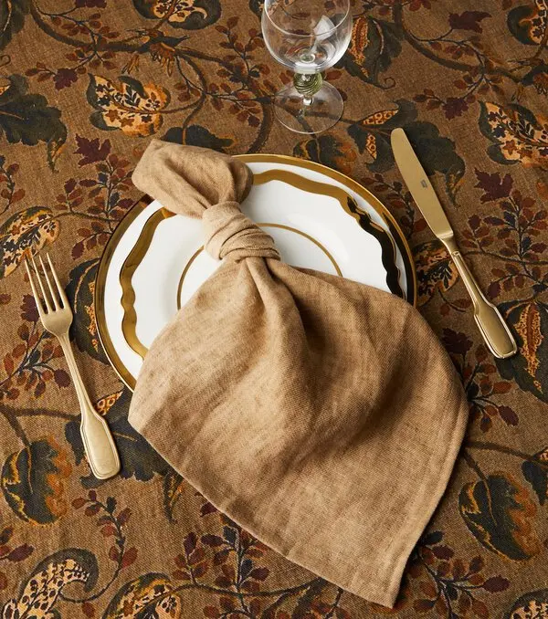 THE HOUSE OF LYRIA Alfeo Set Of 2 Linen Napkins