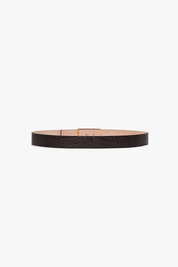 Victoria Beckham Dorian Frame Belt Jumbo Croc