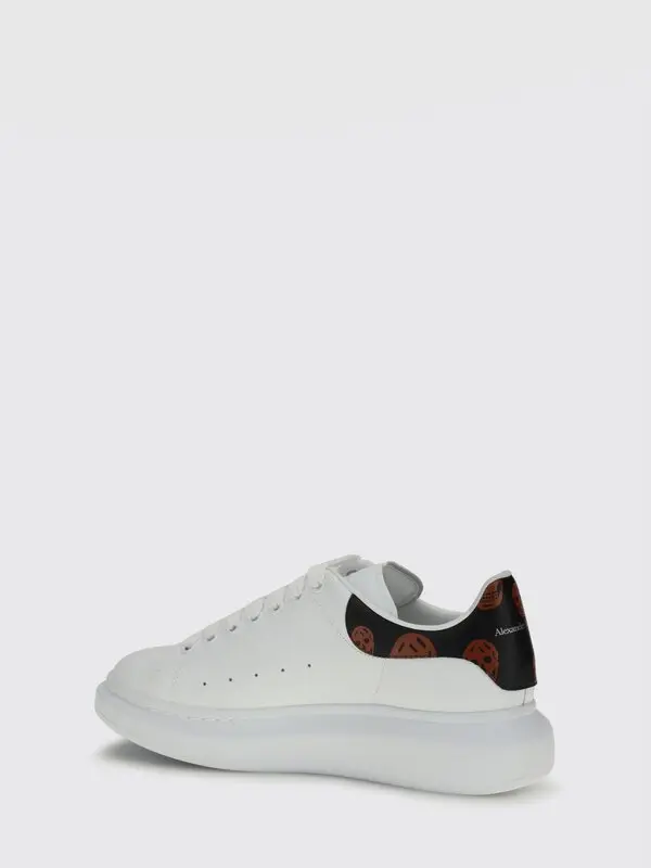 Alexander McQueen Oversize Sneakers In Leather With Bi Skull Print