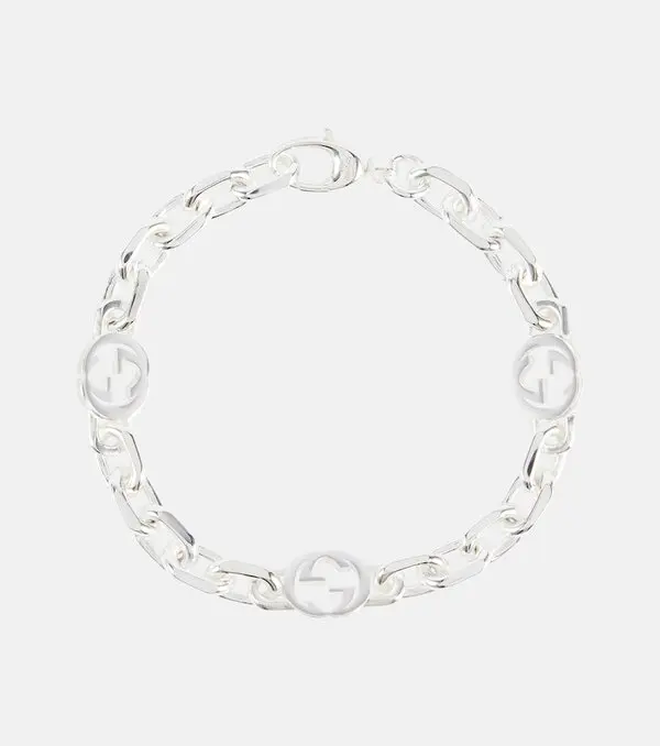 Gucci Interlocking G Sterling Bracelet - Silver