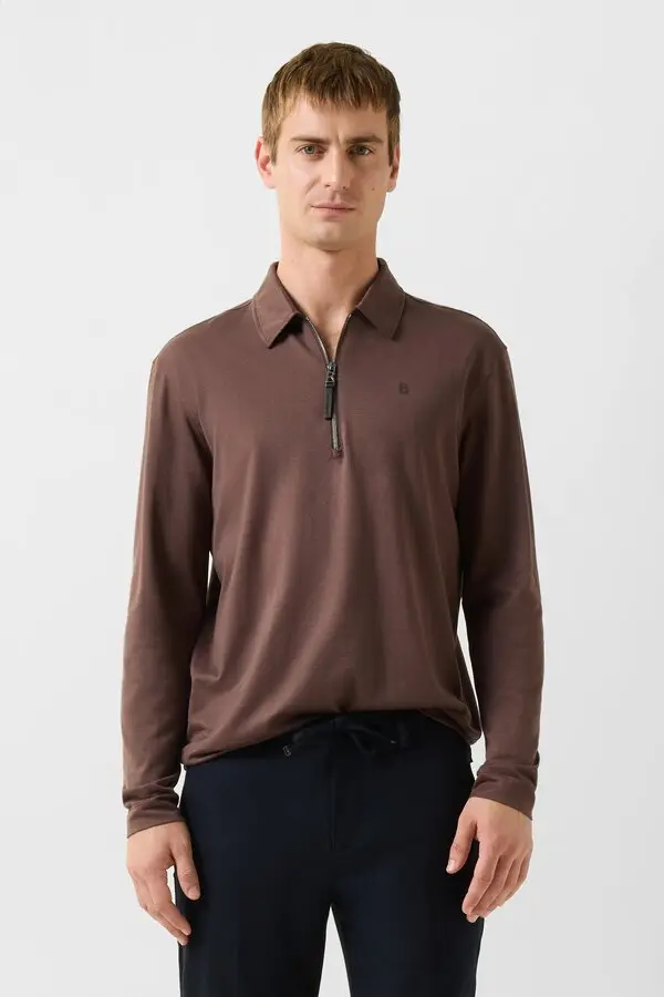 Bogner Bailey Polo Long-sleeved Top - Brown
