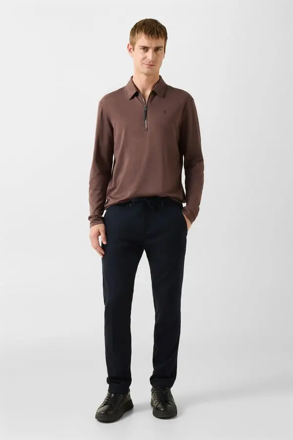 Bogner Bailey Polo Long-sleeved Top - Brown