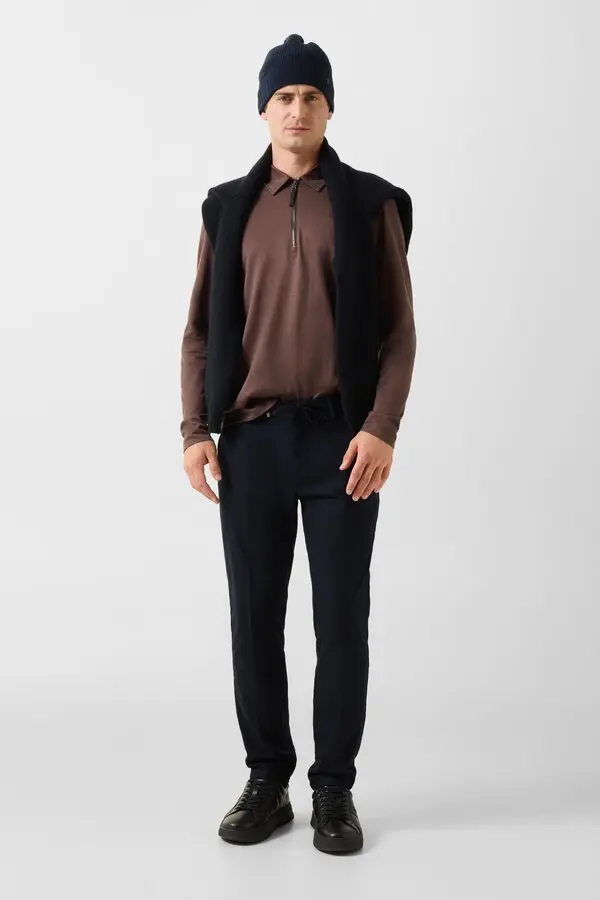Bogner Bailey Polo Long-sleeved Top - Brown