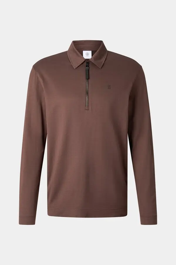 Bogner Bailey Polo Long-sleeved Top - Brown