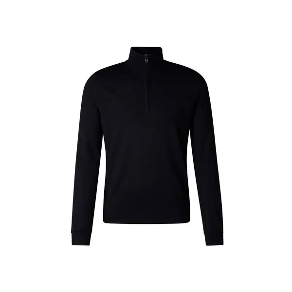 Bogner Ouri Virgin Wool Zip-up Turtleneck - Navy