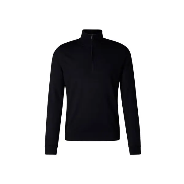 Bogner Ouri Virgin Wool Zip-up Turtleneck - Navy