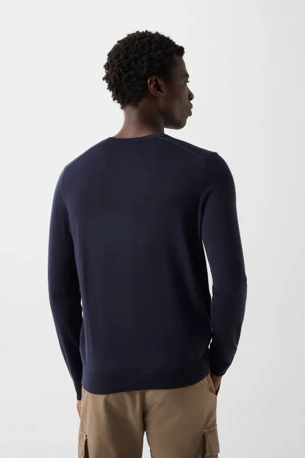 Bogner Pure New Wool Cashmere Sweater - Navy
