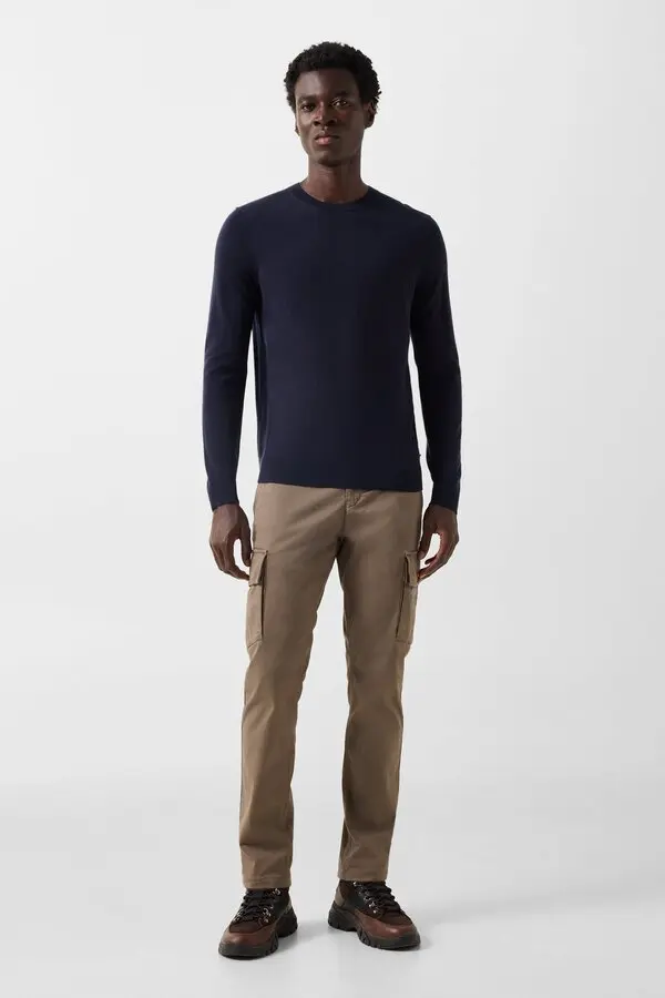 Bogner Pure New Wool Cashmere Sweater - Navy