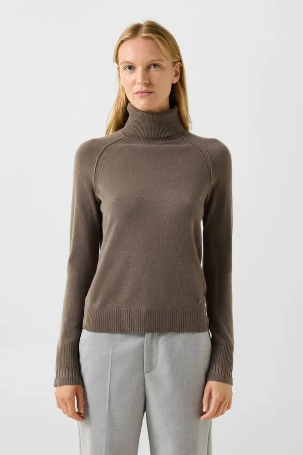 Bogner Vaiana Pure New Wool Cashmere Sweater - Gray-brown