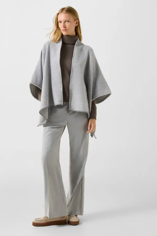 Bogner Vaiana Pure New Wool Cashmere Sweater - Gray-brown