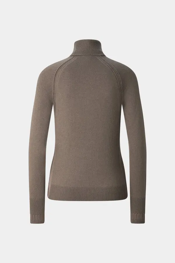 Bogner Vaiana Pure New Wool Cashmere Sweater - Gray-brown