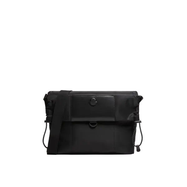 Moncler Kenton Drill Messenger Bag - Black