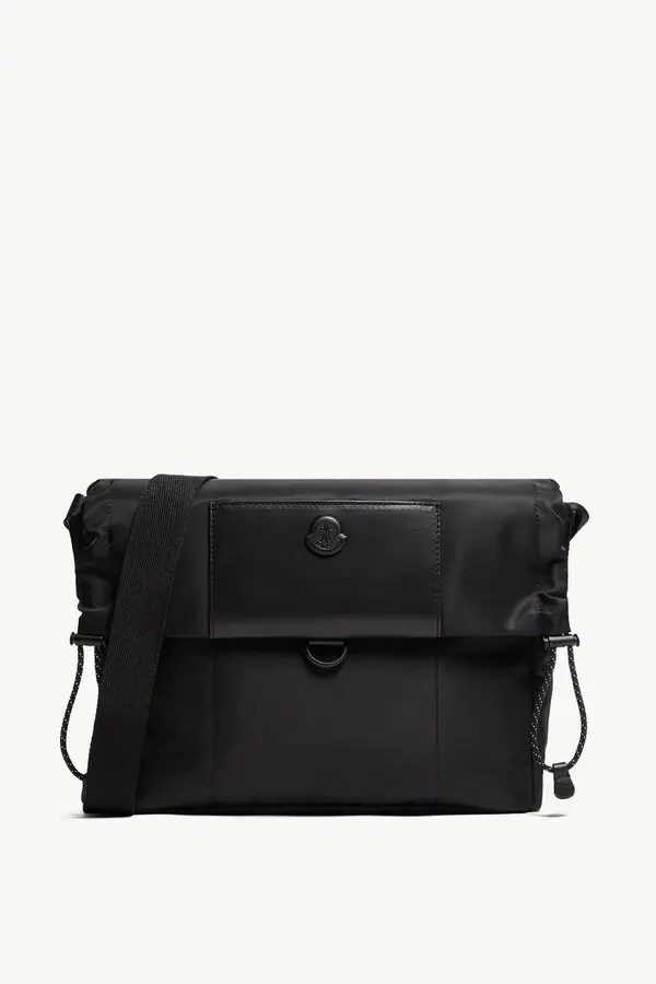 Moncler Kenton Drill Messenger Bag - Black