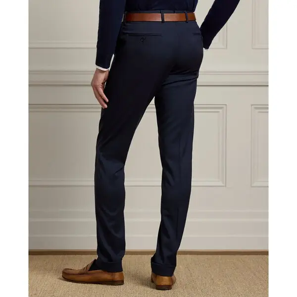 Ralph Lauren Gregory Hand-tailored Wool Trouser - Dark Navy