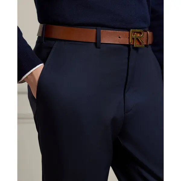 Ralph Lauren Gregory Hand-tailored Wool Trouser - Dark Navy