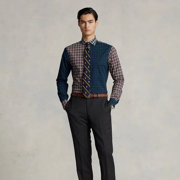 Ralph Lauren Slim Fit Wool Twill Trouser - Charcoal