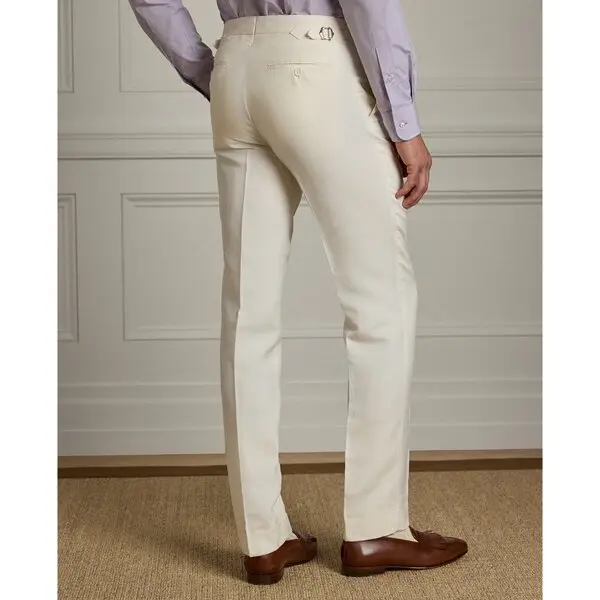 Ralph Lauren Gregory Silk-linen Trousers - Classic Cream
