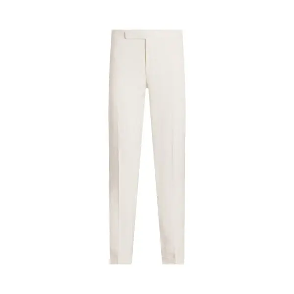 Ralph Lauren Gregory Silk-linen Trousers - Classic Cream