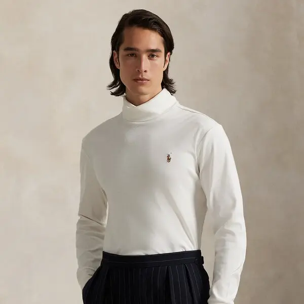 Ralph Lauren Soft Cotton Turtleneck - Nevis