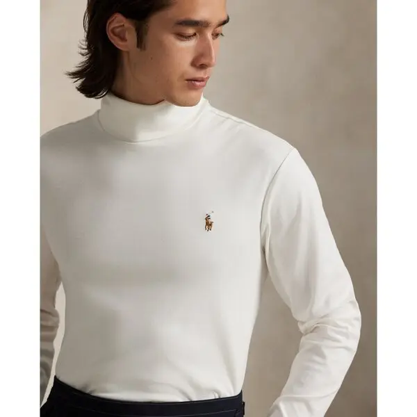 Ralph Lauren Soft Cotton Turtleneck - Nevis