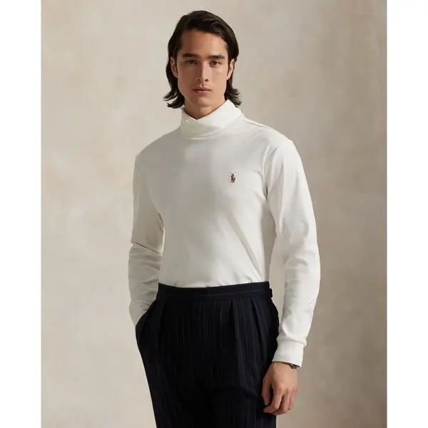 Ralph Lauren Soft Cotton Turtleneck - Nevis