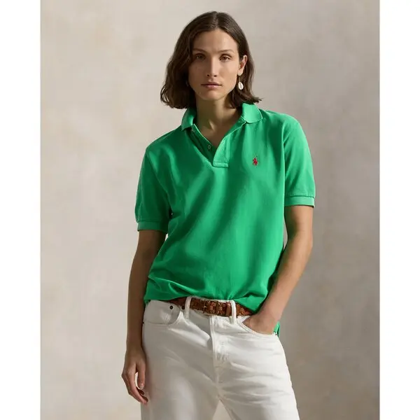 Ralph Lauren Original Fit Mesh Polo Shirt - Summer Emerald