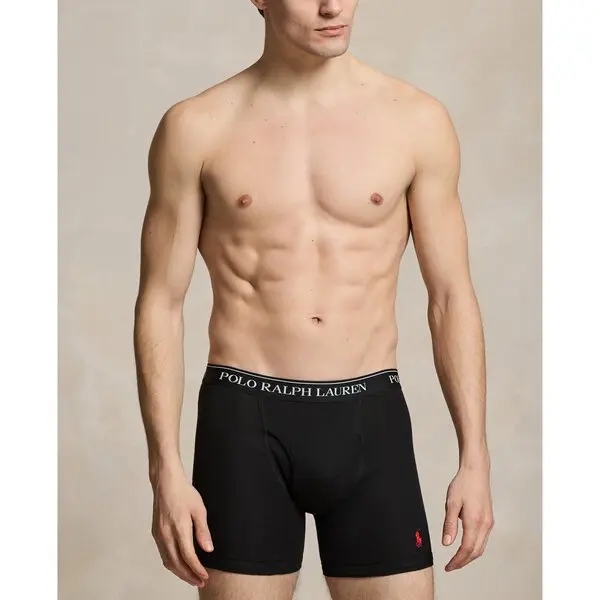 Ralph Lauren Cotton Wicking Boxer Brief 5-pack - Black