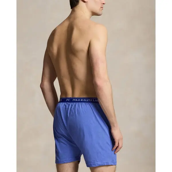 Ralph Lauren Classic Wicking Knit Boxer 5-pack - Blue Assorted