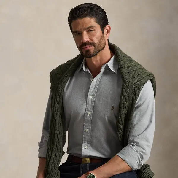 Ralph Lauren The Iconic Oxford Shirt - Slate