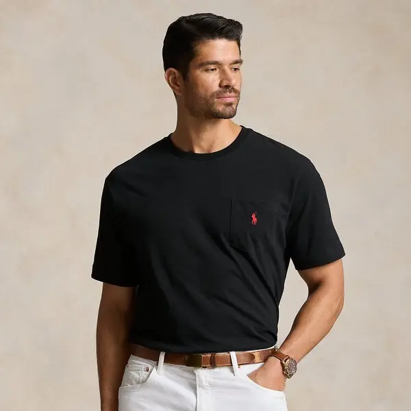 Ralph Lauren Jersey Pocket T-shirt - Black
