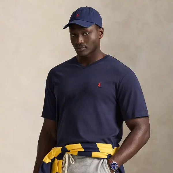 Ralph Lauren Jersey V-neck T-shirt - Ink