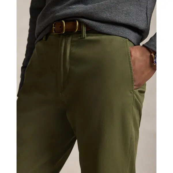Ralph Lauren Stretch Straight Fit Washed Chino Pant - Canopy Olive