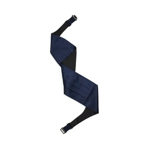 Ralph Lauren Silk Satin Cummerbund - Navy