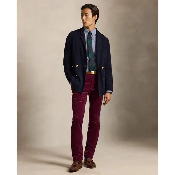 Ralph Lauren Andover Slim Fit Stretch Corduroy Pants - Ruby