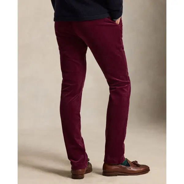 Ralph Lauren Andover Slim Fit Stretch Corduroy Pants - Ruby