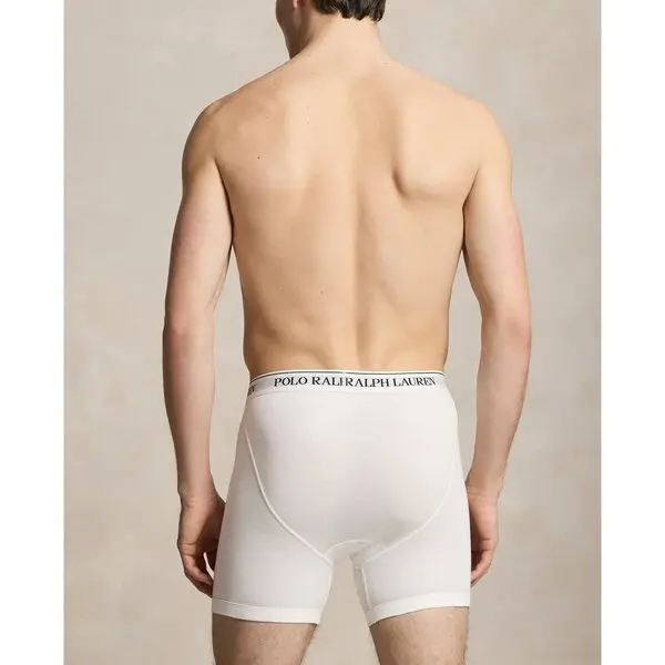 Ralph Lauren Cotton Wicking Boxer Brief 3-pack - White