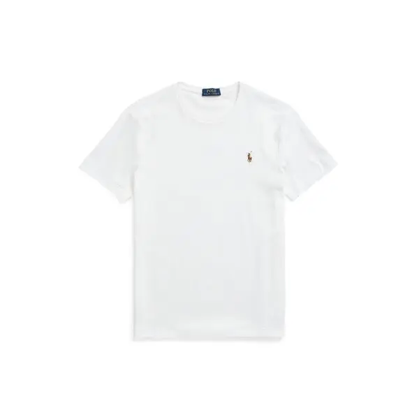 Ralph Lauren Classic Fit Soft Cotton Crewneck T-shirt - White