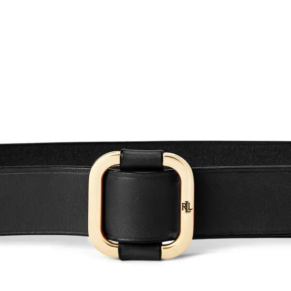 Ralph Lauren Slide-buckle Leather Belt - Black