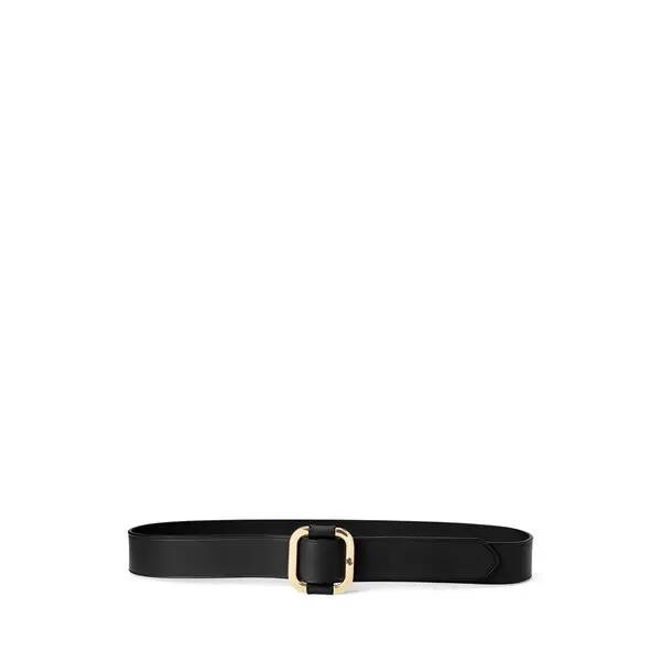 Ralph Lauren Slide-buckle Leather Belt - Black