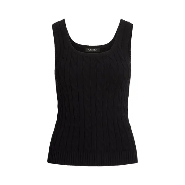 Ralph Lauren Cable-knit Sleeveless Sweater - Black