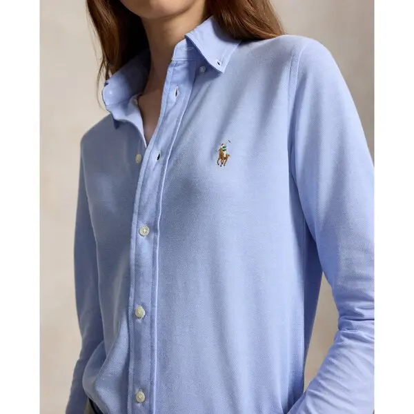 Polo Ralph Lauren Knit Cotton Oxford Shirt: Women's