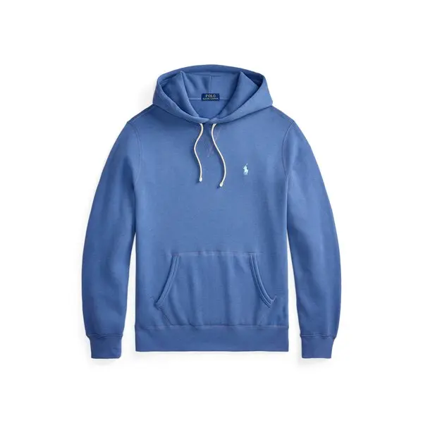 Ralph Lauren Fleece Hoodie With Embroidered Logo - Carson Blue